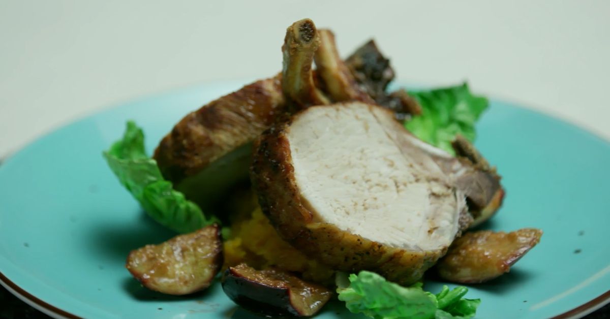 Llonzat de porc rostit amb figues, carabassa i vi dolç - Receptes de La ...