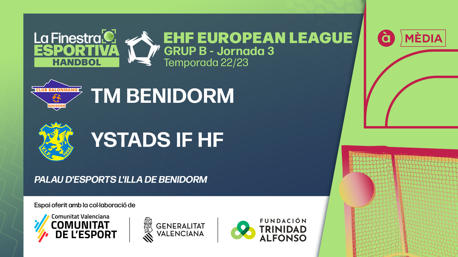 EHF European Cup: Benidorm – Ystads - À Punt